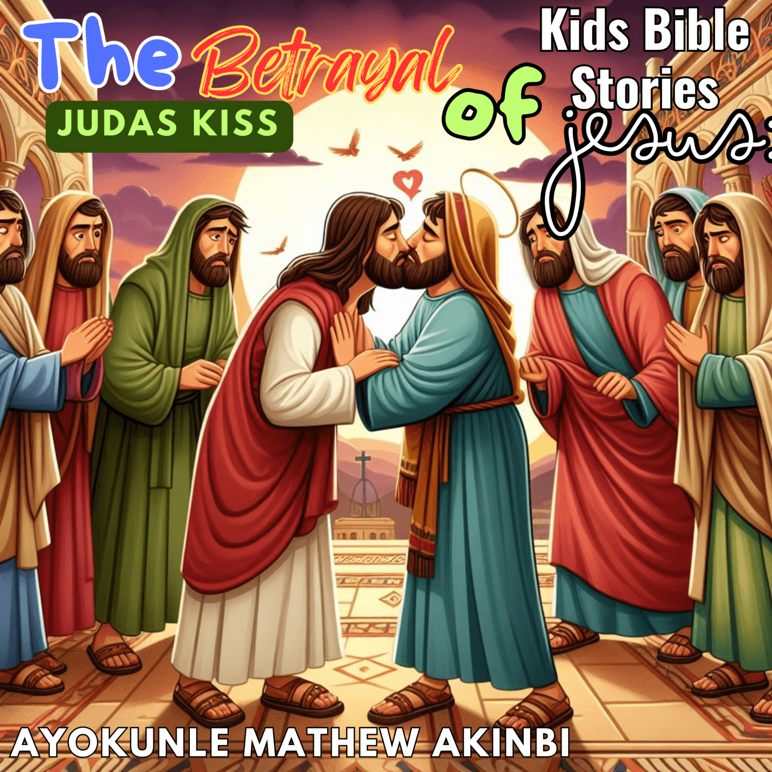 The Betrayal of Jesus Judas Kiss Kids Bible Stories - KidsStoriesTime